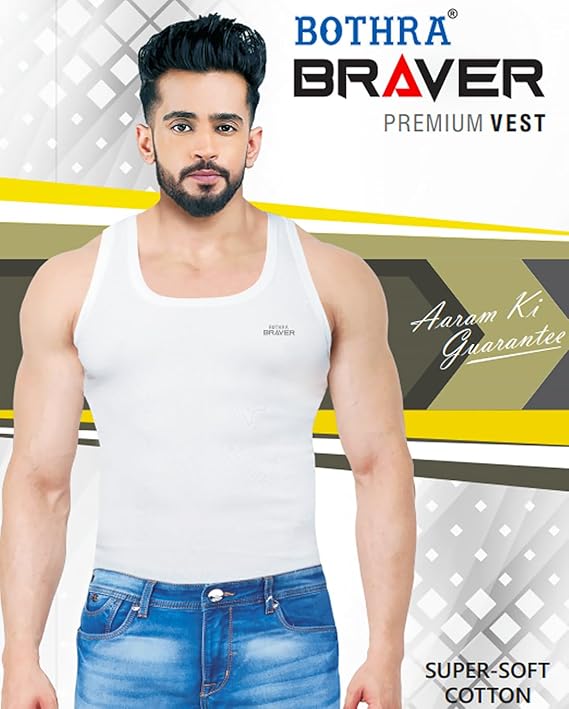 BOTHRA Cotton Mens & Womens Modern Fit Solid Innerwear